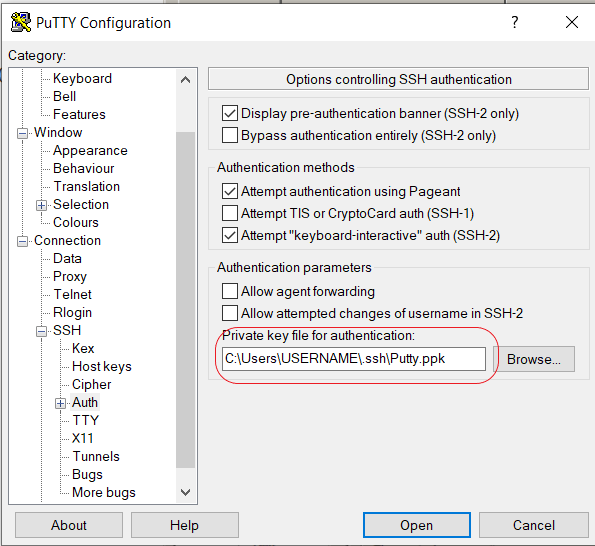 Server-Authentifizierung mit SSH-Schlüsselpaar – DBUSS GmbH